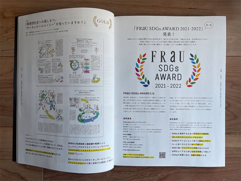 雑誌『FRaU』主催 “FRaU SDGs AWARD 2021-2022”での最優秀GOLD受賞 | BIOLOGIC PHILOSOPHY
